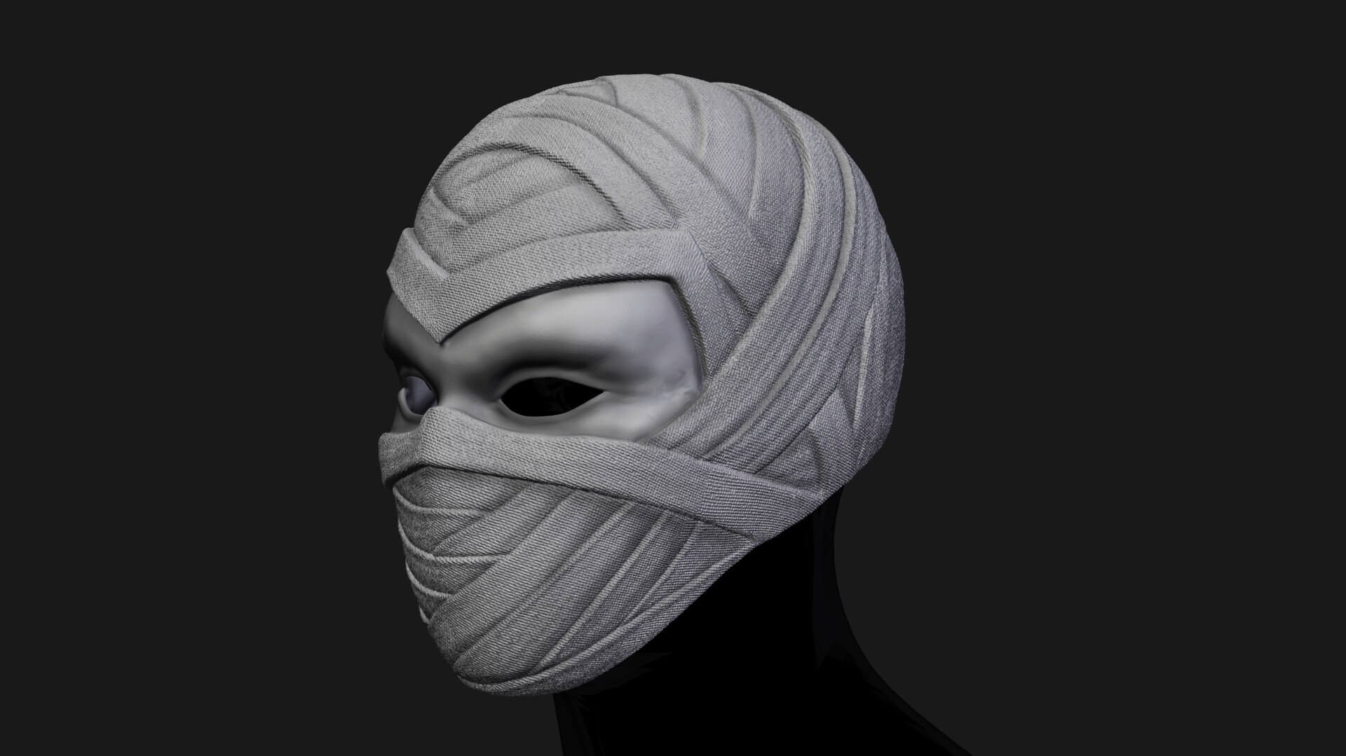 Moon Knight Mask - Marvel Comic Cosplay 3D Print Model by blackstar90