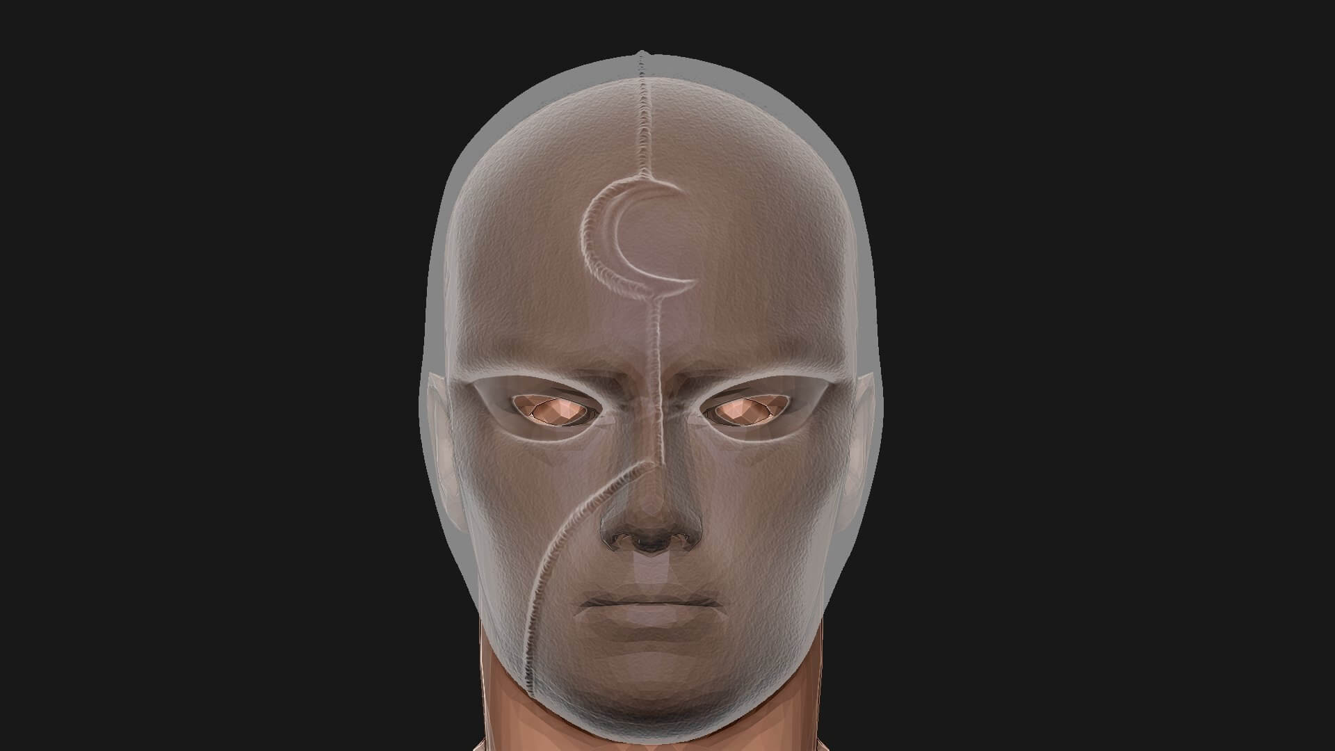 Moon Knight Mask - Marvel Comics 3D Model by blackstar90