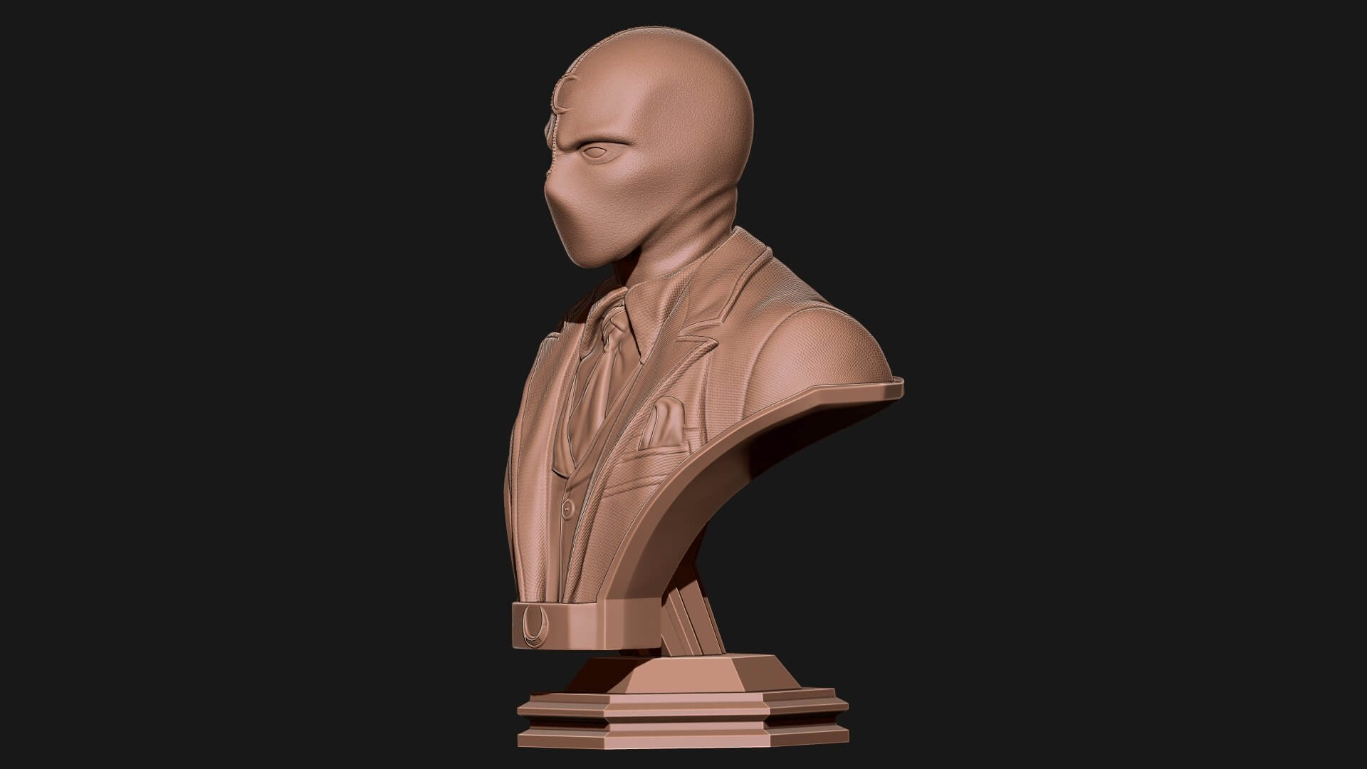 MR Knight Bust - Moon Knight Series - Marvel Comics 3D Model by blackstar90