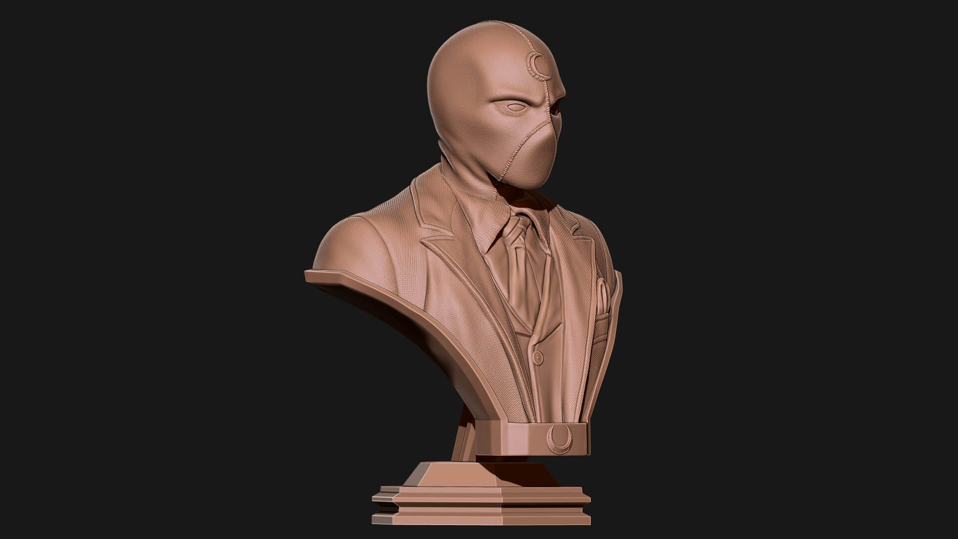 MR Knight Bust - Moon Knight Series - Marvel Comics 3D Model by blackstar90