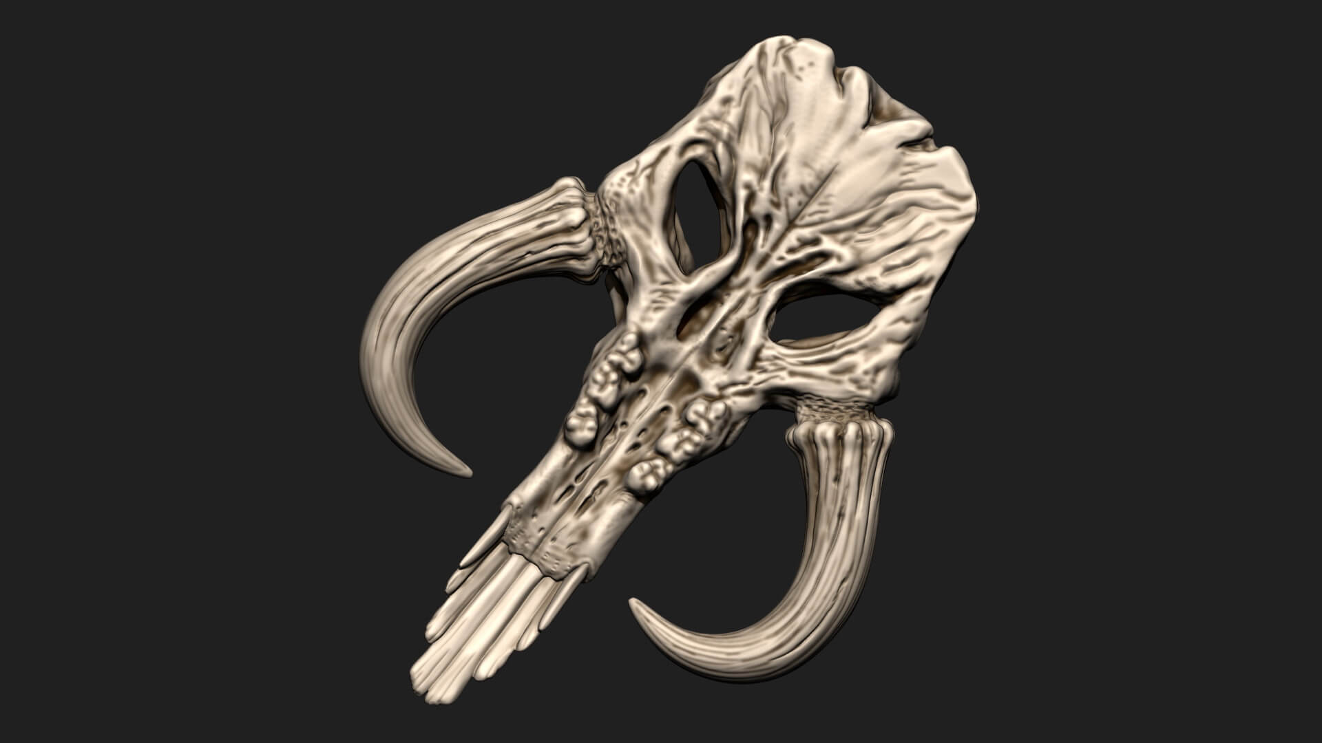 Mythosaur Skull High Quality - Mandalorian Starwars Movie 3D Model by ...