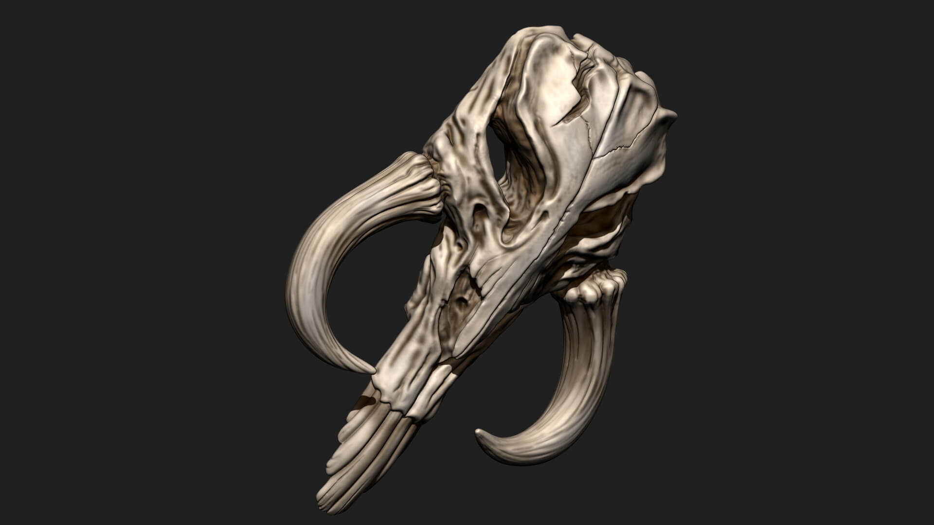 Mythosaur Skull High Quality - Mandalorian Starwars Movie 3D Model by ...