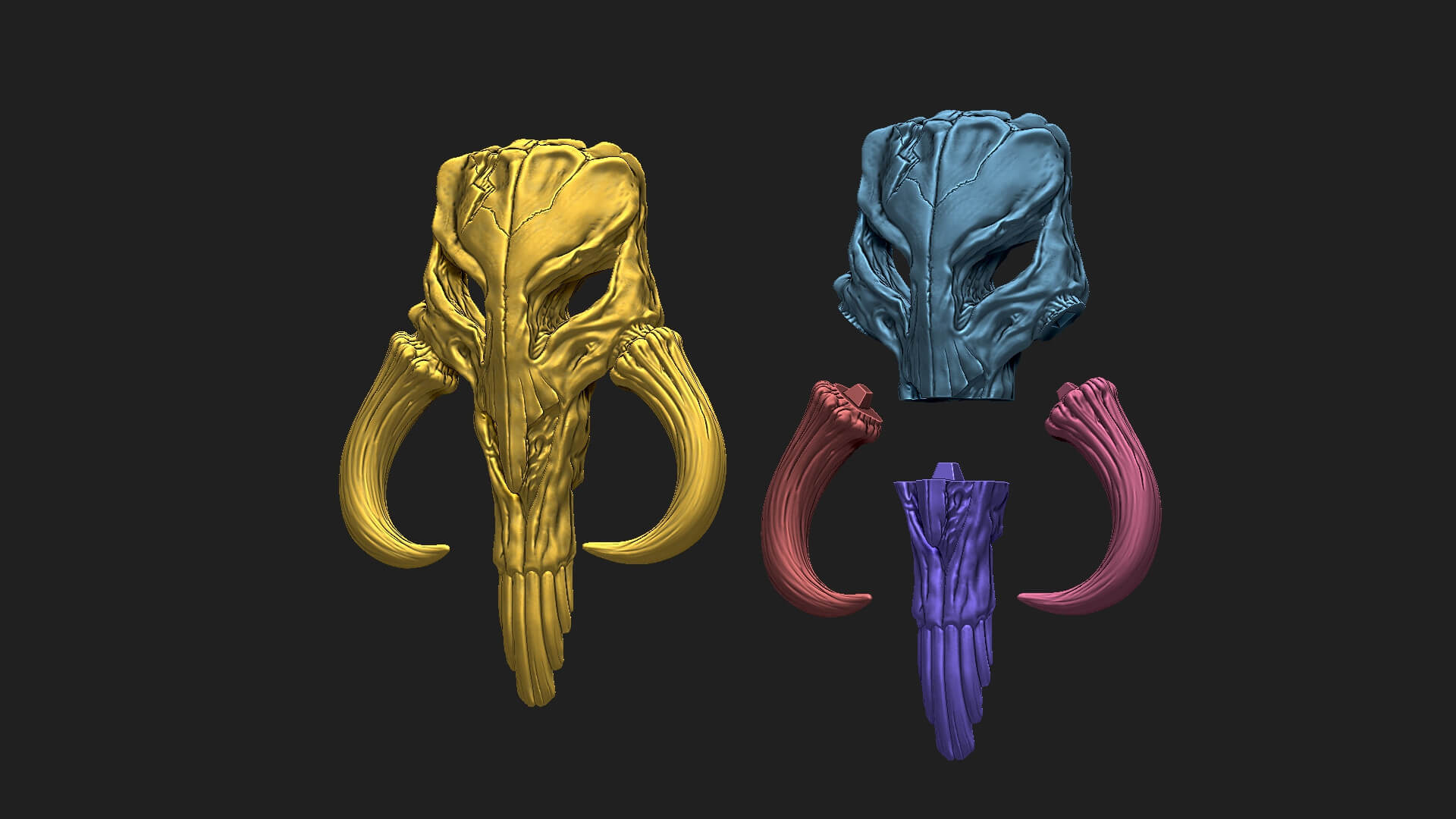 Mythosaur Skull High Quality - Mandalorian Starwars Movie 3D Model by ...