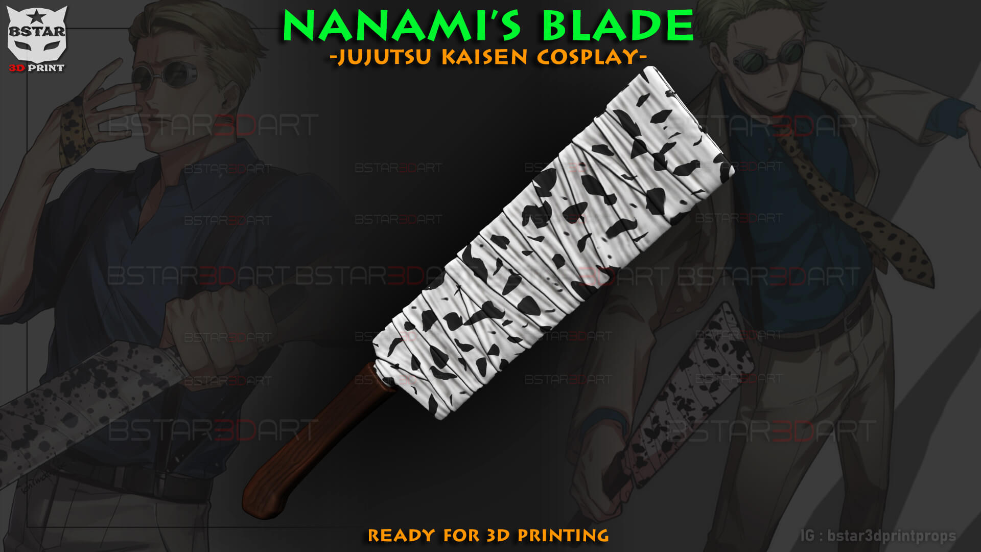 Nanami Blade Weapon - Jujutsu Kaisen Cosplay 3D Model by blackstar90