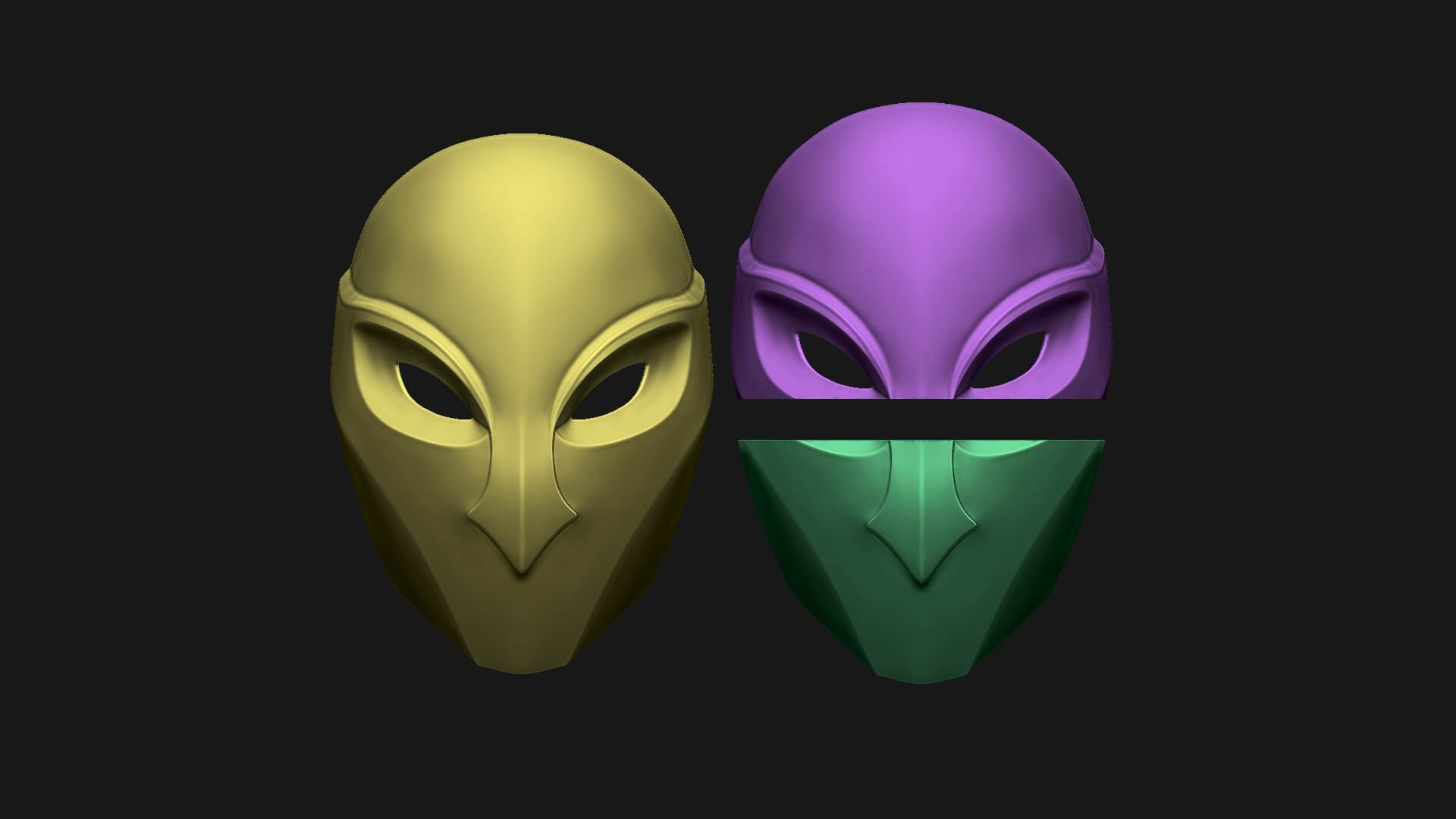 Court of Owls Mask - Bat Man Gotham Knights 3D Model by blackstar90
