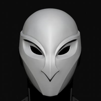 Court of Owls Mask - Bat Man Gotham Knights 3D Model by blackstar90