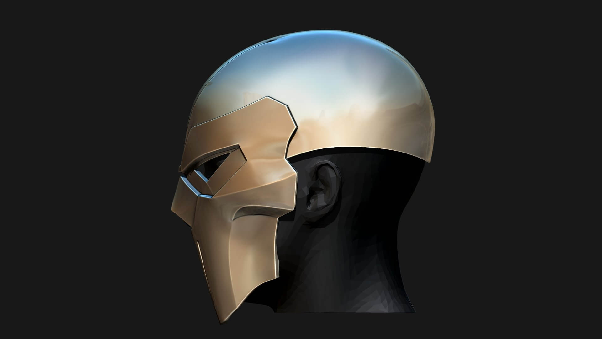 Phantasm Helmet - Casey Jones Mask Scale 3D Model by blackstar90