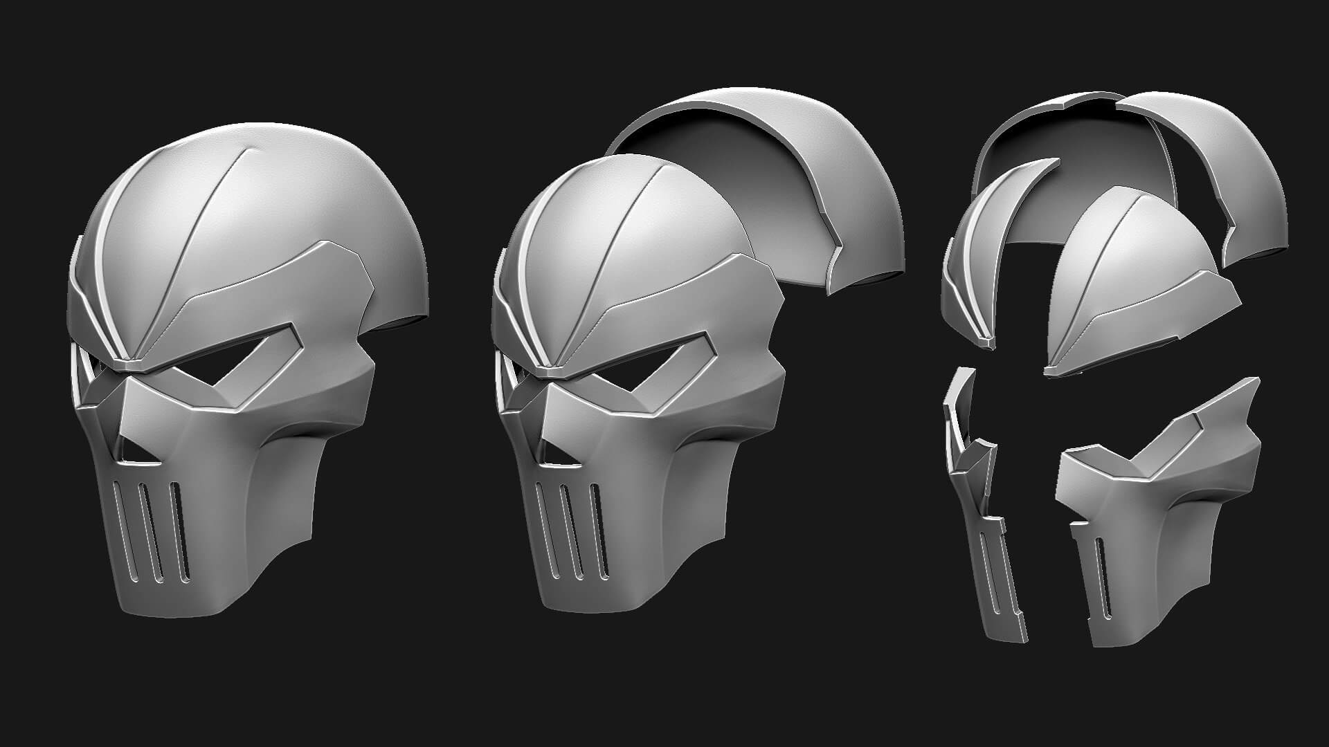 Phantasm Helmet - Casey Jones Mask Scale 3D Model by blackstar90