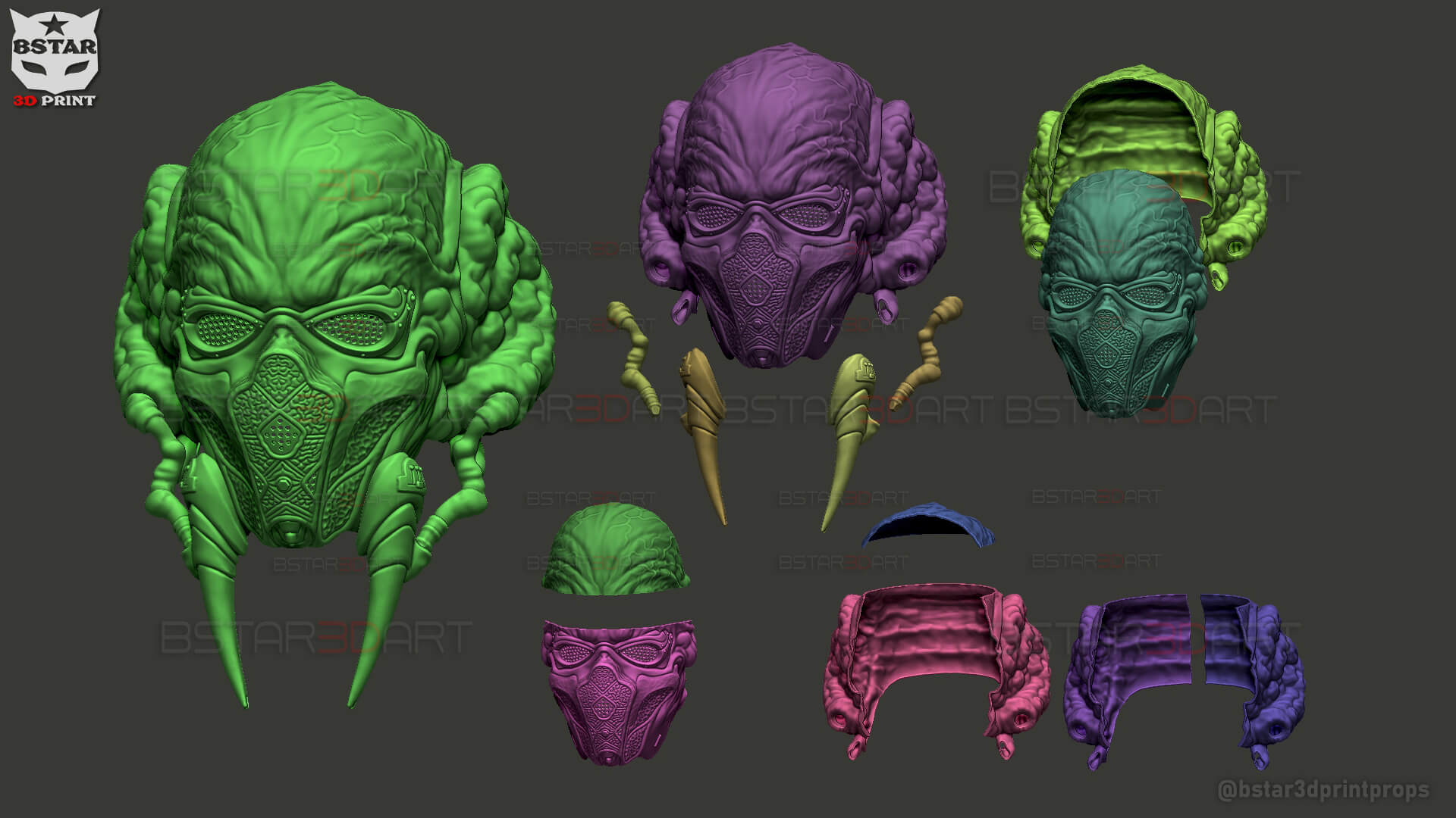 Plo Koon Jedi High Quality Mask - Star Wars Cosplay 3D Print Model by ...