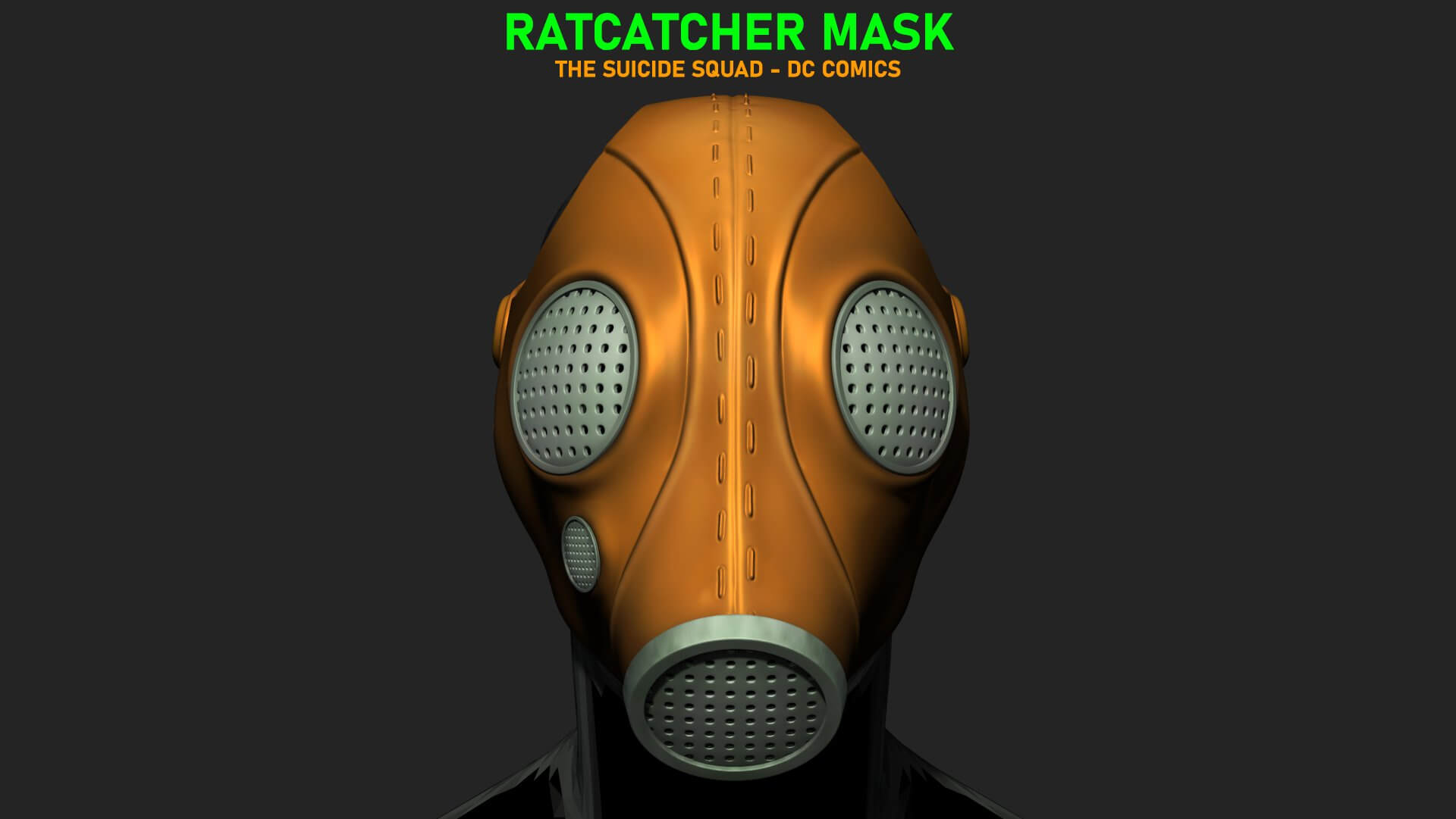 Ratcatcher Mask - The Suicide Squad - Print Ready 3D Model by blackstar90