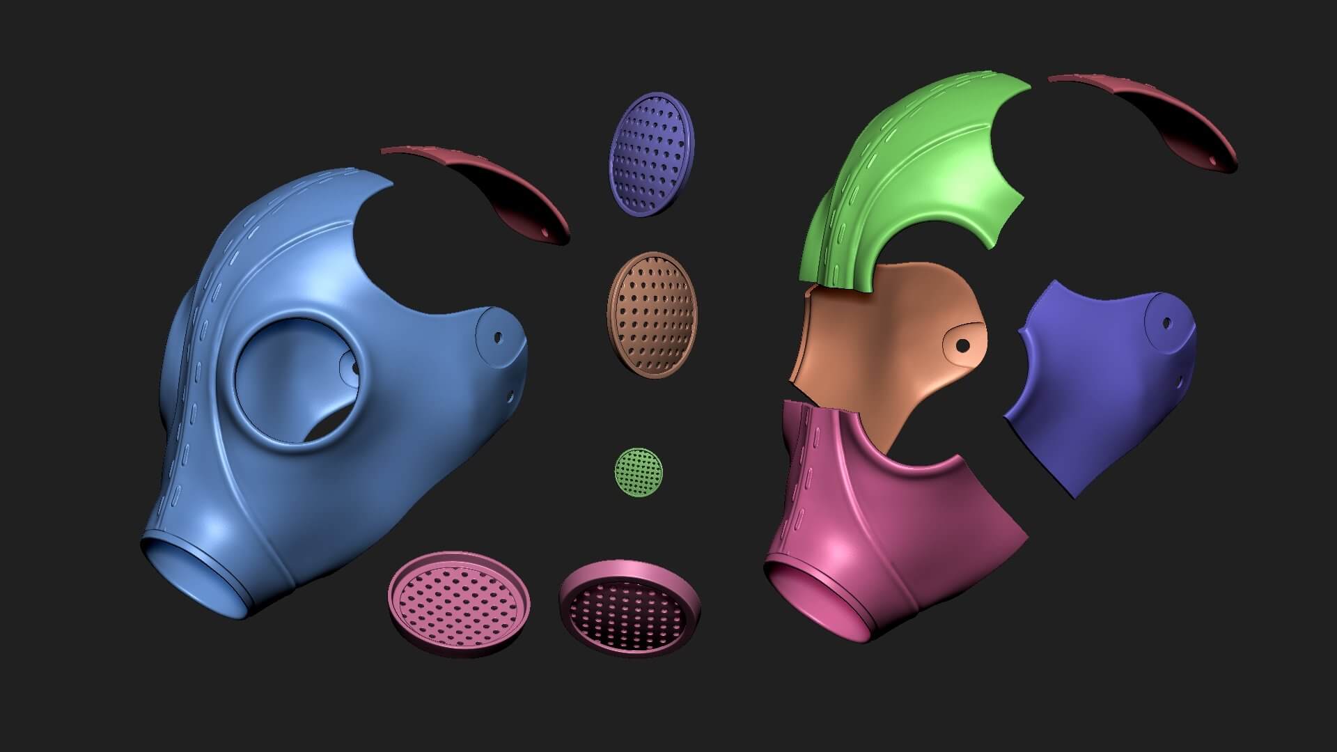 Ratcatcher Mask - The Suicide Squad 3D Model by blackstar90