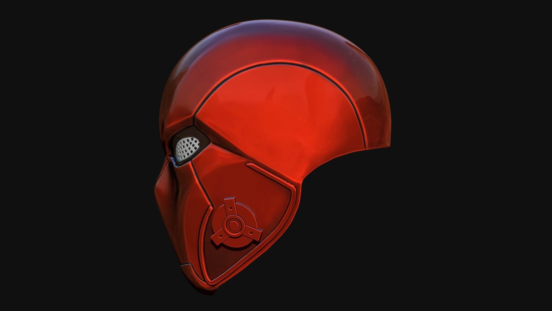 Red Hood Mask - Titans Season 3 3D Model by blackstar90
