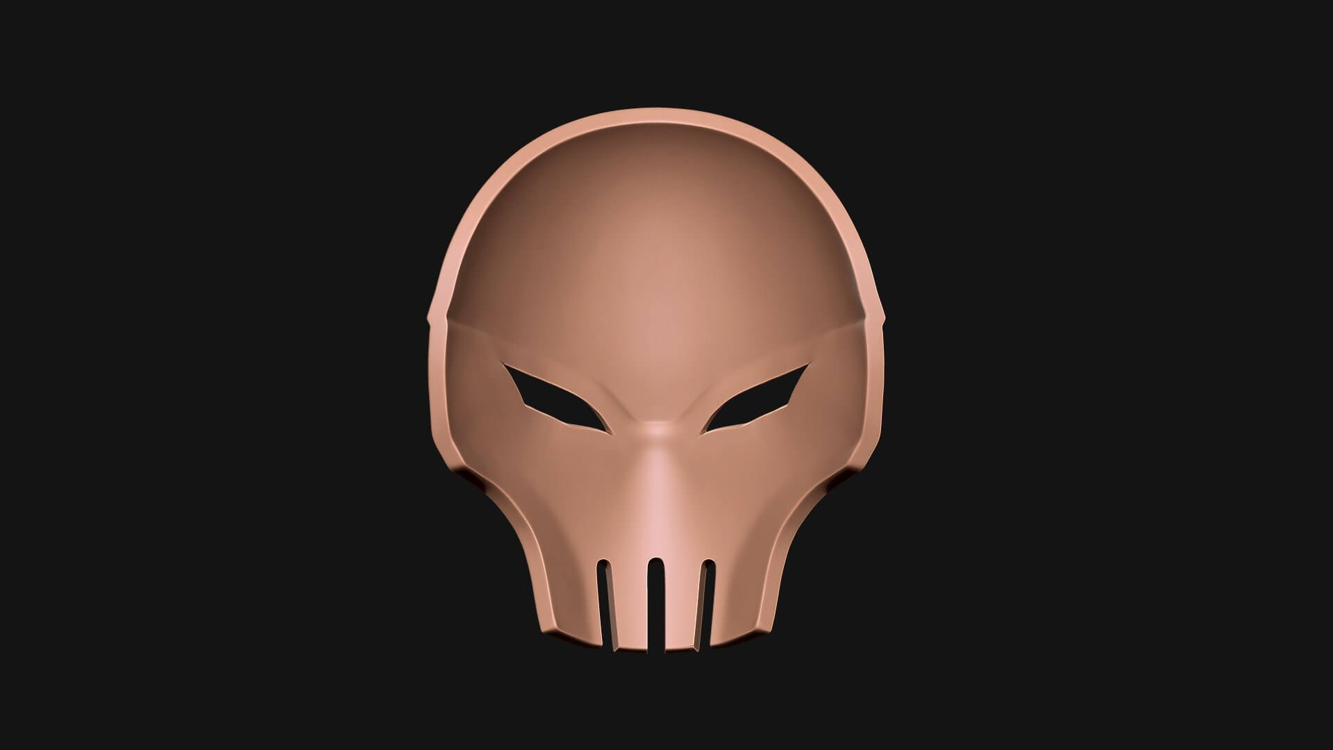 Red X Half Mask from DC Comics - 3D Model by blackstar90