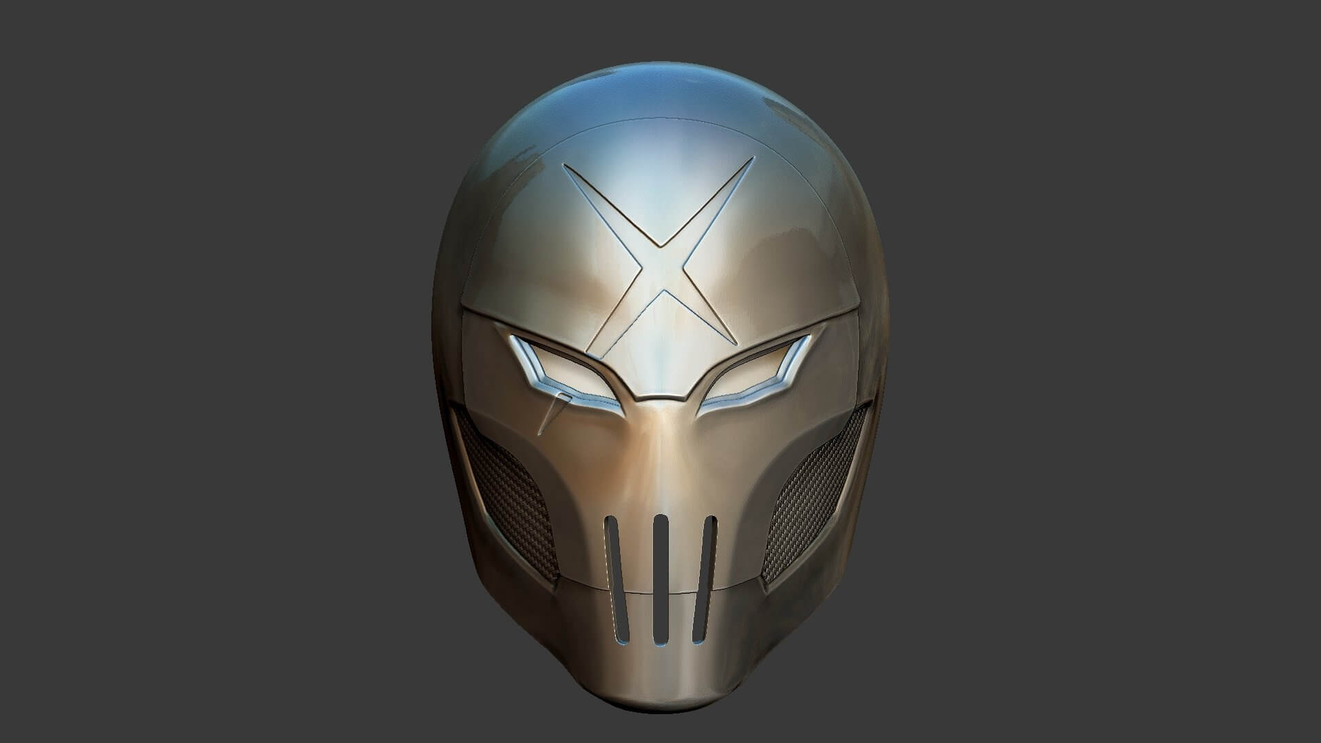Red X Helmet from DC Comics - 3D Model by blackstar90