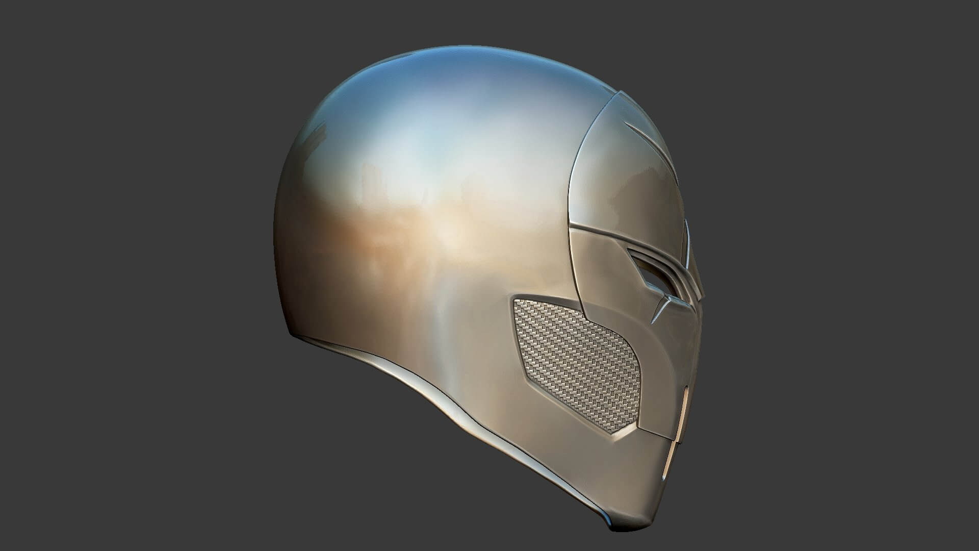 Red X Helmet from DC Comics - 3D Model by blackstar90