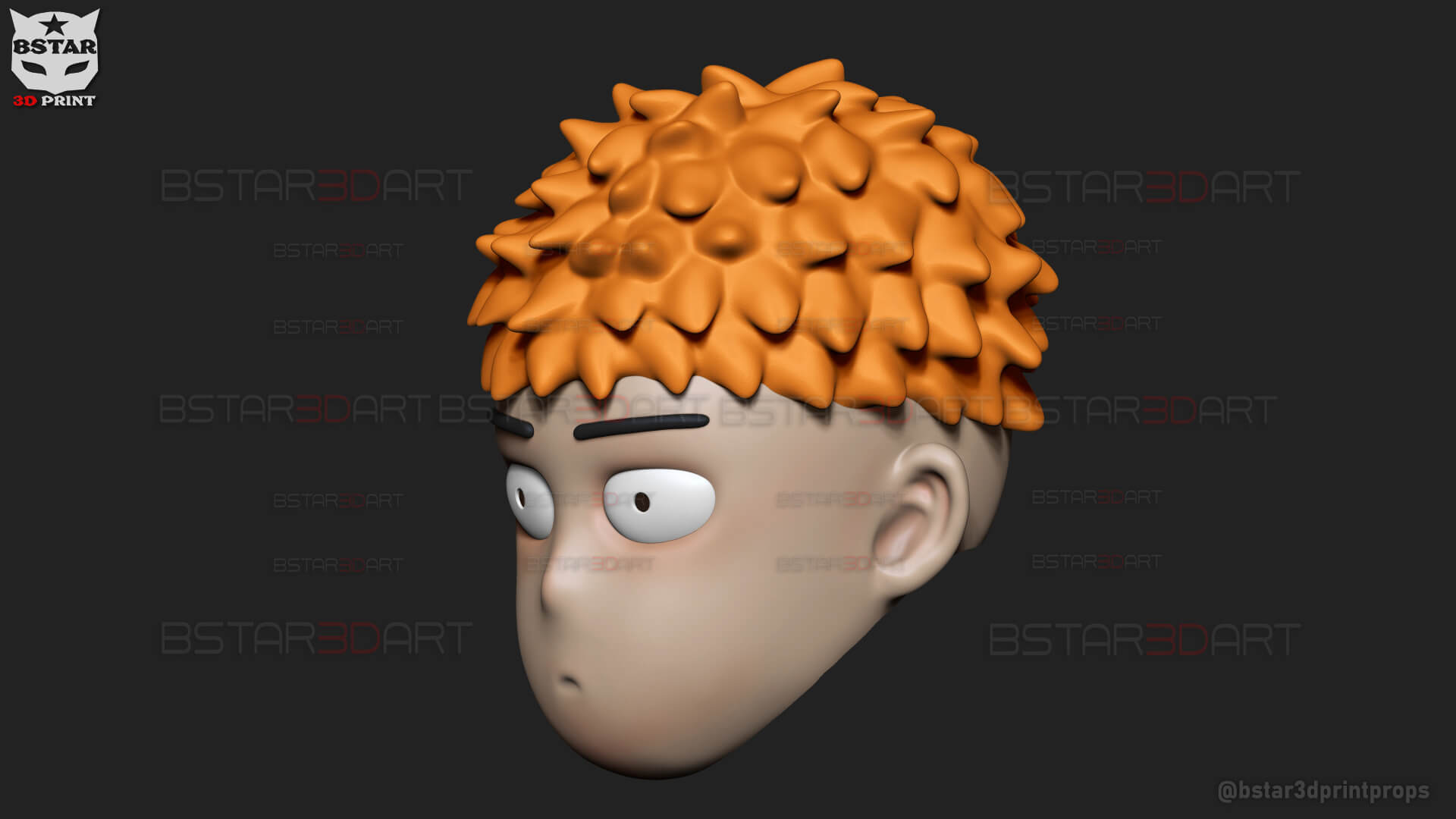 Saitama Head Mask Decor Wearable - One Punch Man Cosplay 3D Model by ...