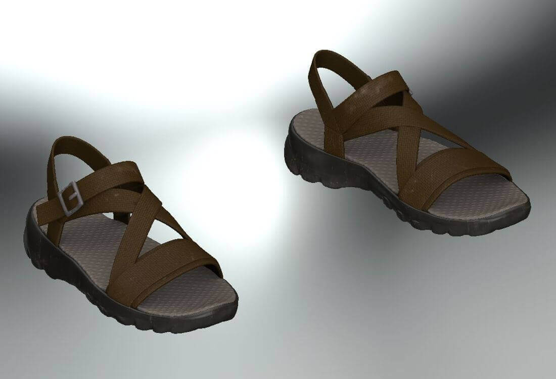 Casual Sandal - 3D Model by blackstar90