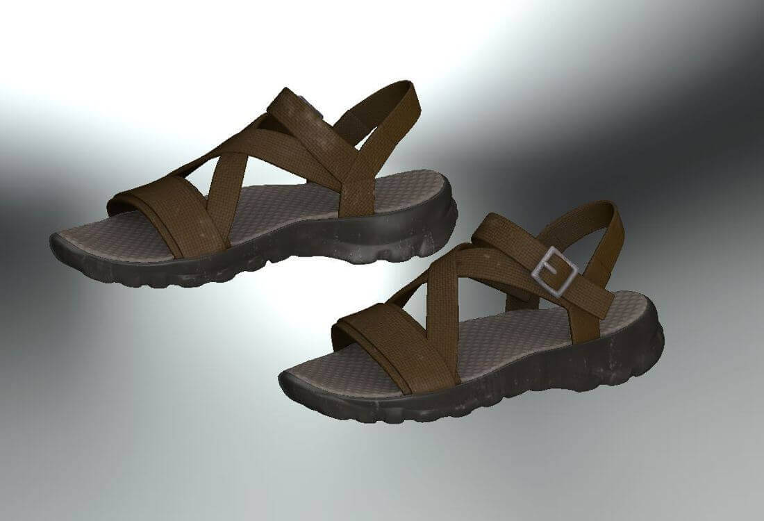 Casual Sandal - 3D Model by blackstar90
