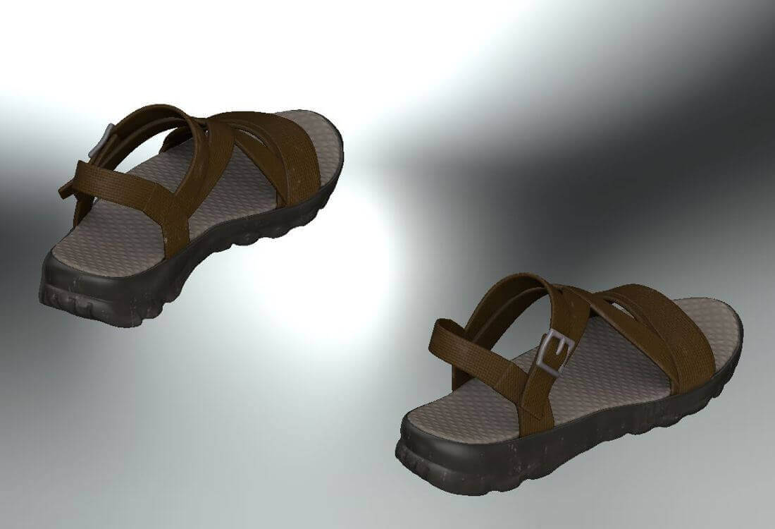 Casual Sandal - 3D Model by blackstar90