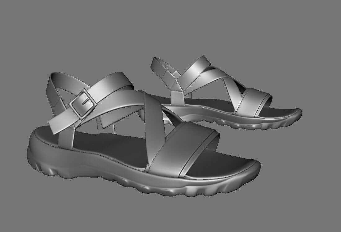 Casual Sandal - 3D Model by blackstar90