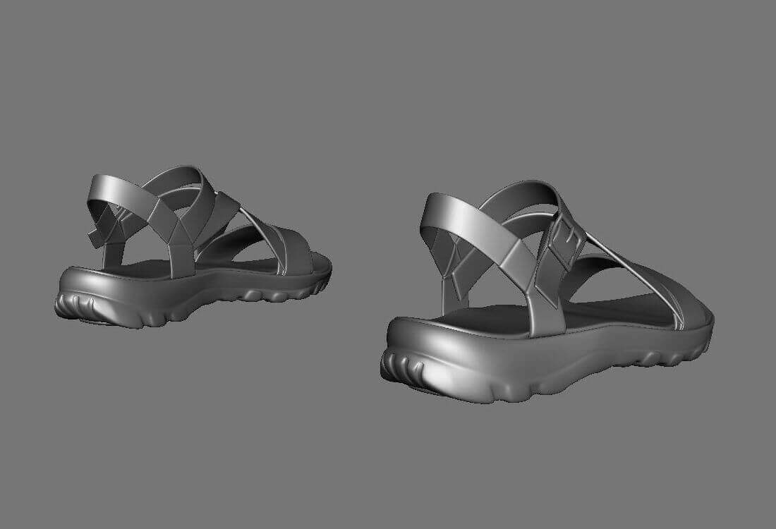 Casual Sandal - 3D Model by blackstar90