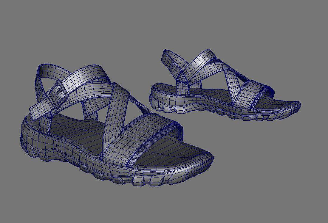 Casual Sandal - 3D Model by blackstar90