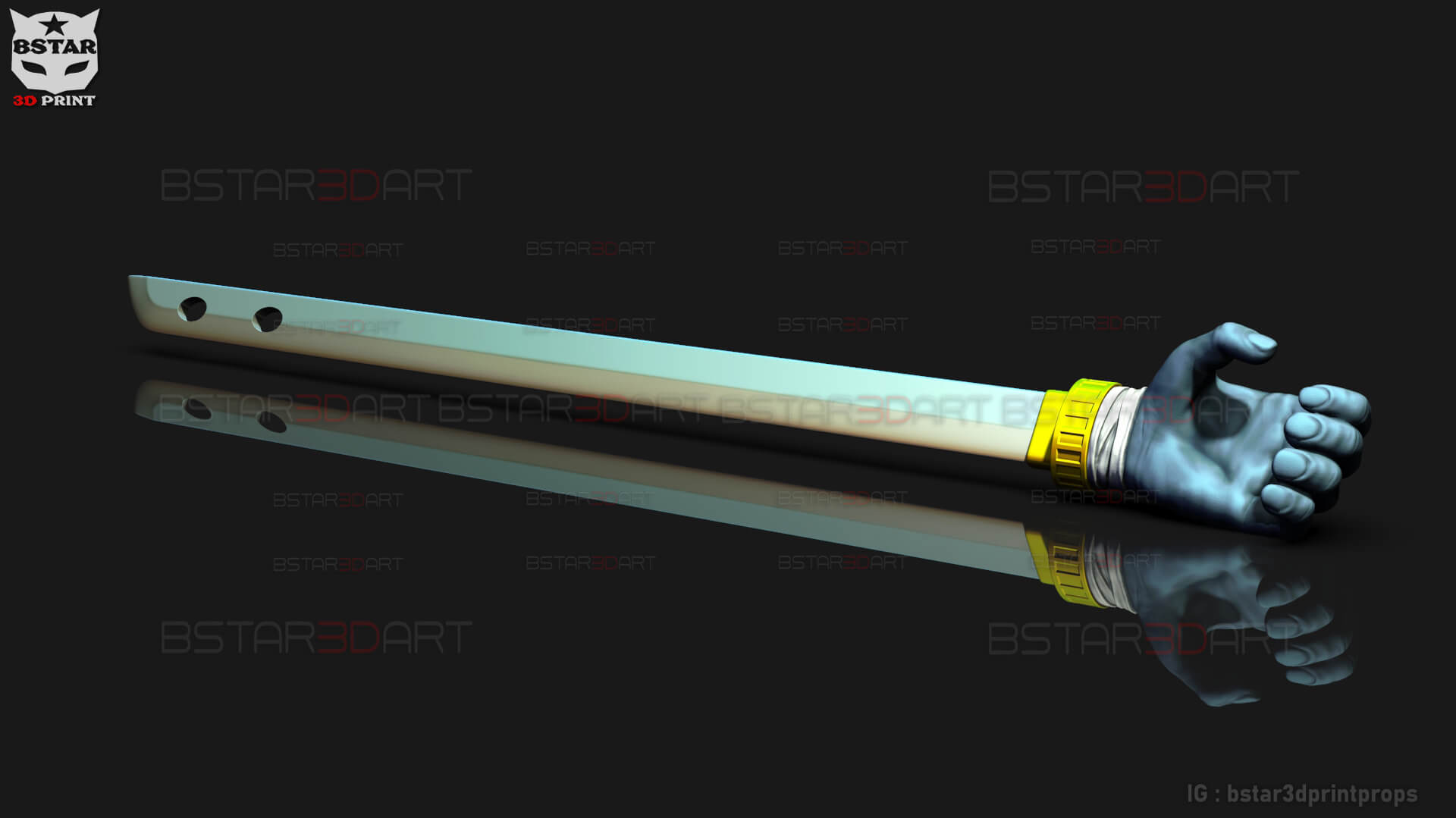 Shigemo Hand Sword - Jujutsu Kaisen Cosplay 3D Model by blackstar90