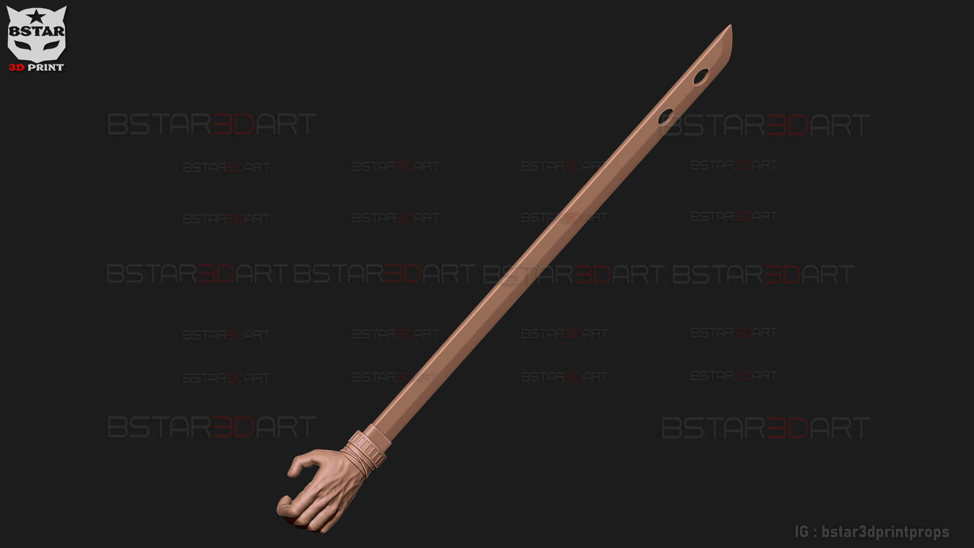 Shigemo Hand Sword - Jujutsu Kaisen Cosplay 3D Model by blackstar90