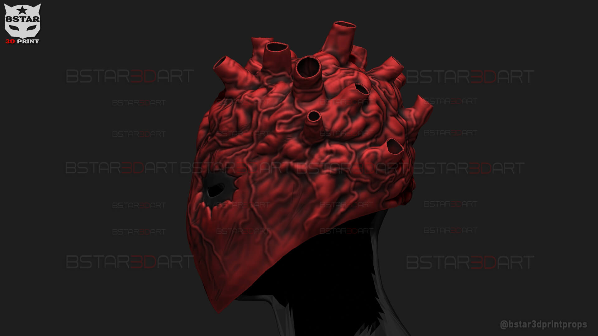 Shin Mask High Quality - Dorohedoro Anime Cosplay 3D Model by blackstar90