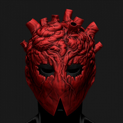 Shin Mask High Quality - Dorohedoro Anime Cosplay 3D Model by blackstar90