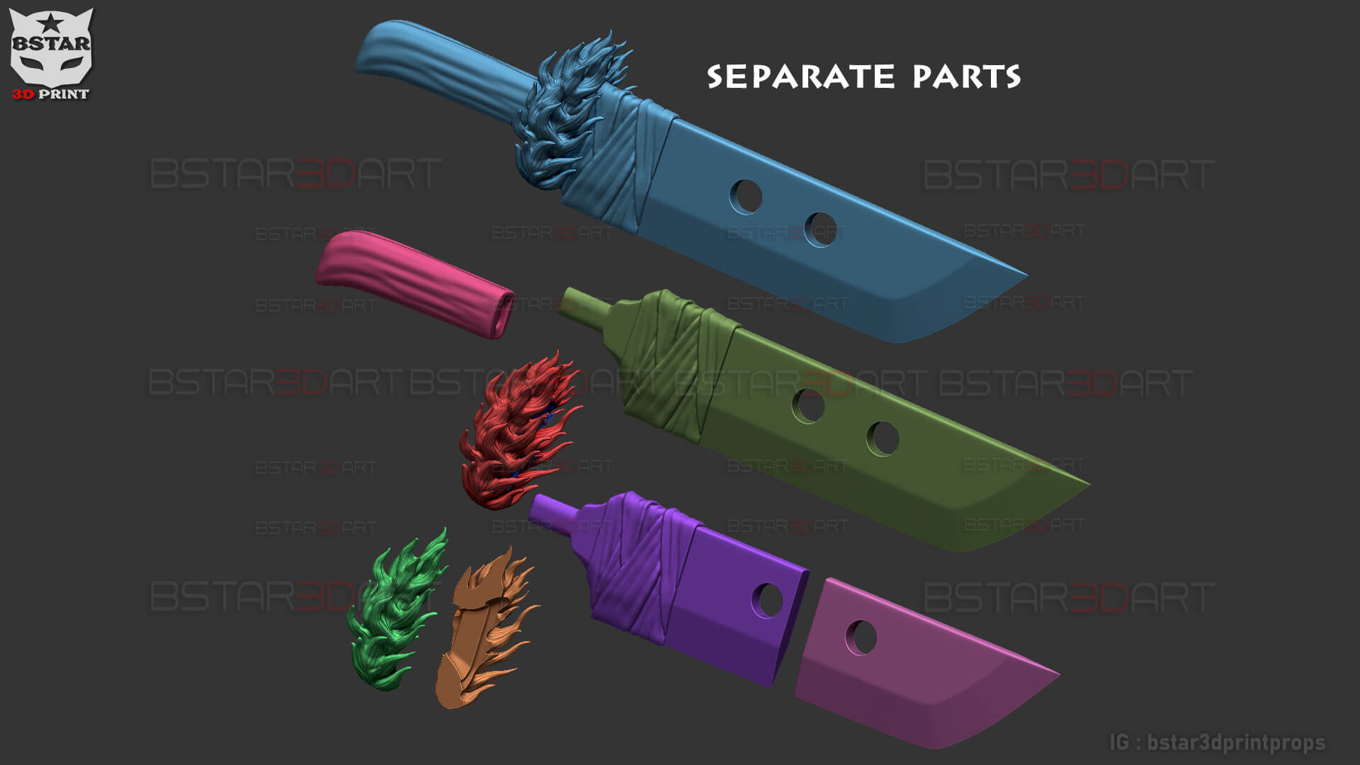 Slaugher Demon Blade - Jujutsu Kaisen Cosplay 3D Model by blackstar90