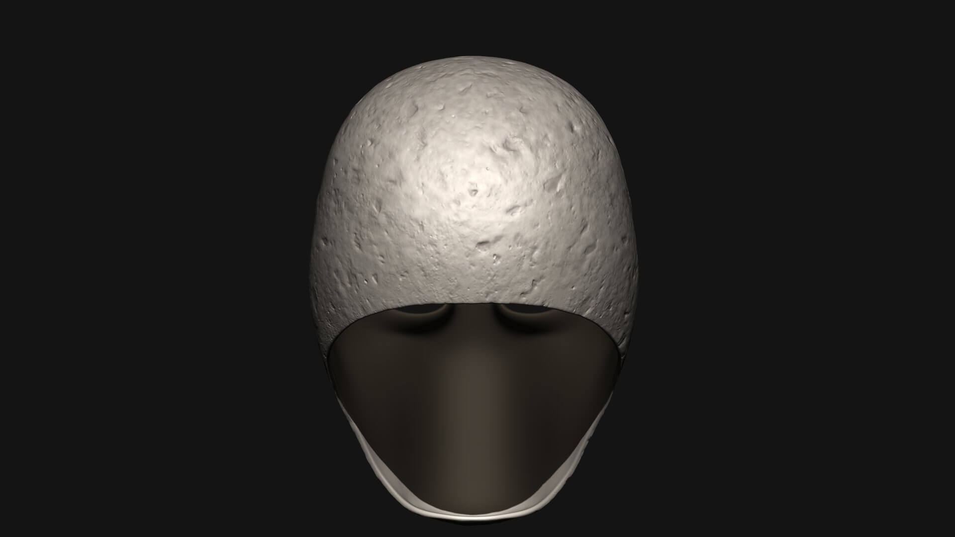 Slender Man Mask - 3D Model by blackstar90