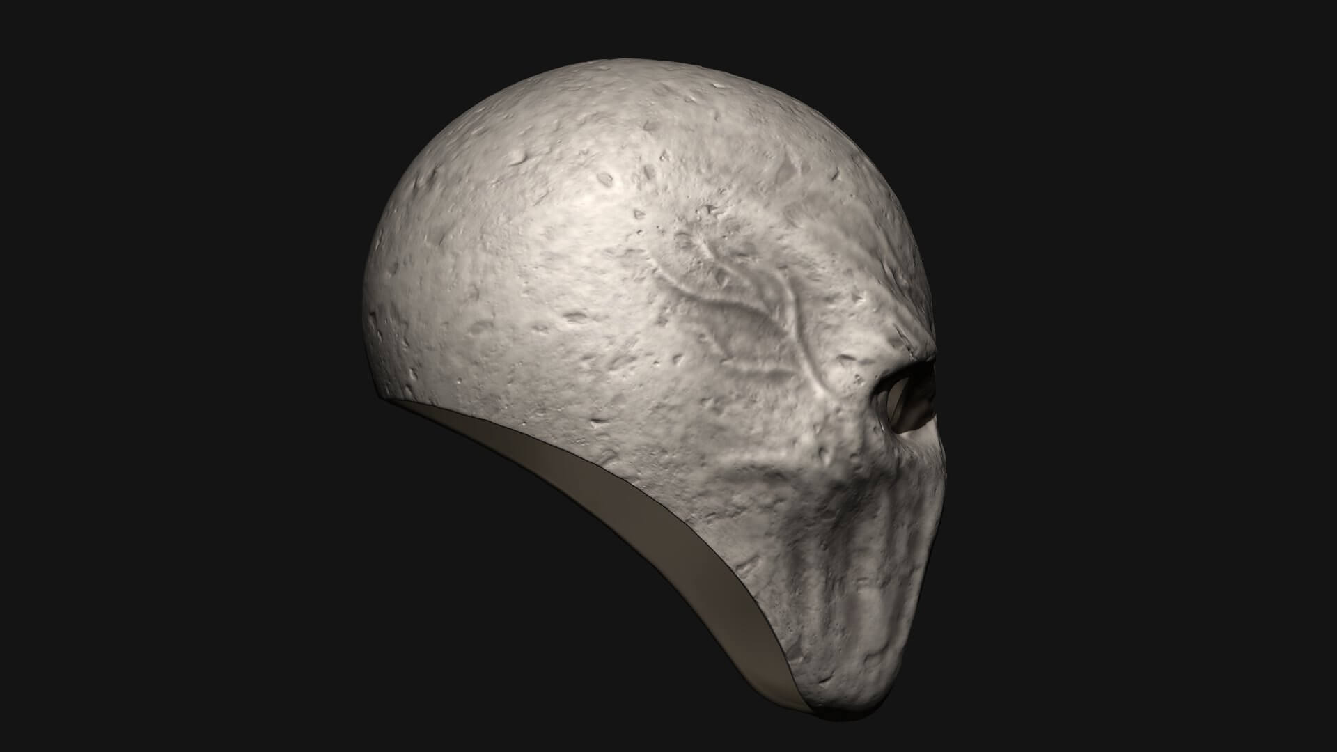 Slender Man Mask - 3D Model by blackstar90