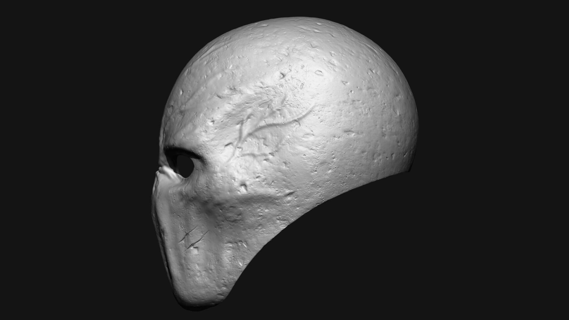 Slender Man Mask - 3D Model by blackstar90