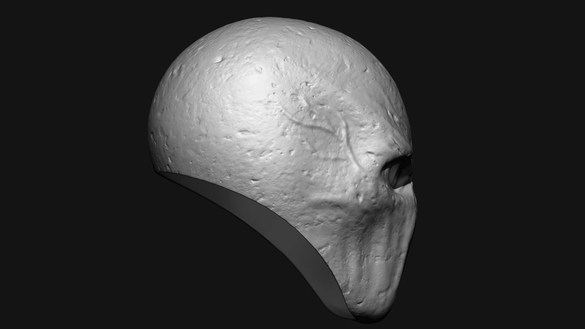 Slender Man Mask - 3D Model by blackstar90