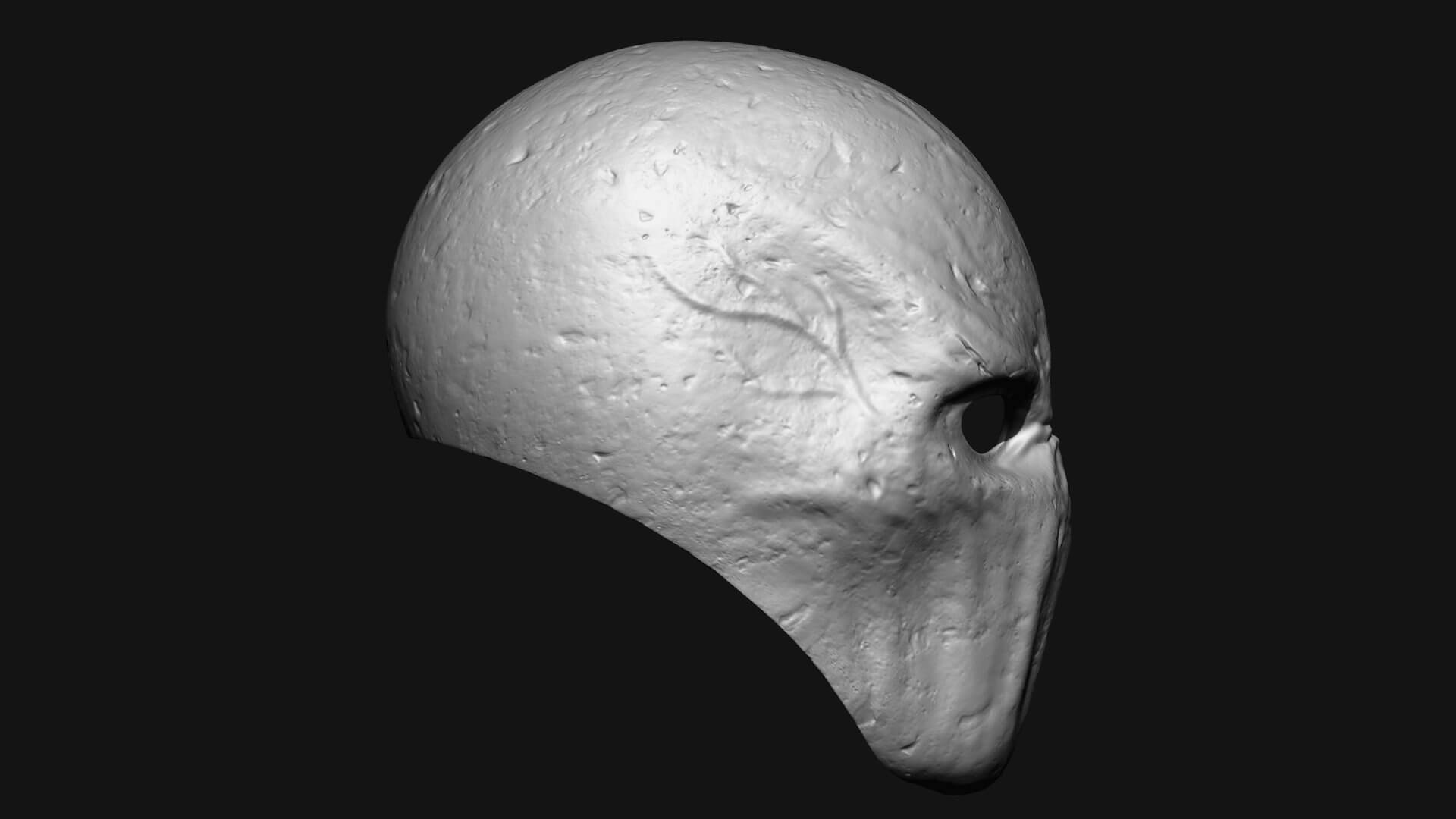 Slender Man Mask - 3D Model by blackstar90