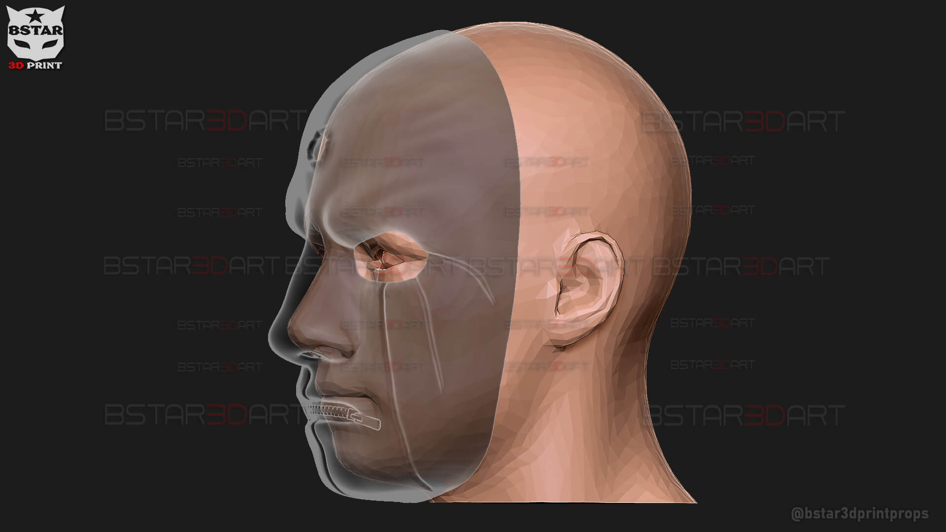 Slipknot Drummer Eloy Mask - 3D Model by blackstar90