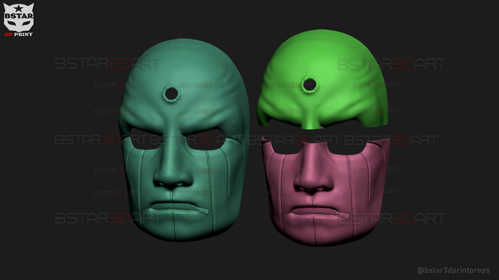 Slipknot Drummer Eloy Mask - 3D Model by blackstar90