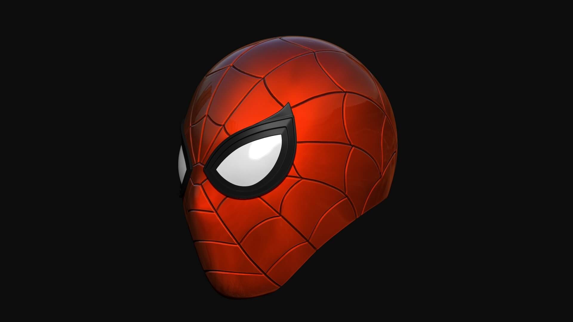 Spider Man Mask - Marvel Comics 3D Model by blackstar90