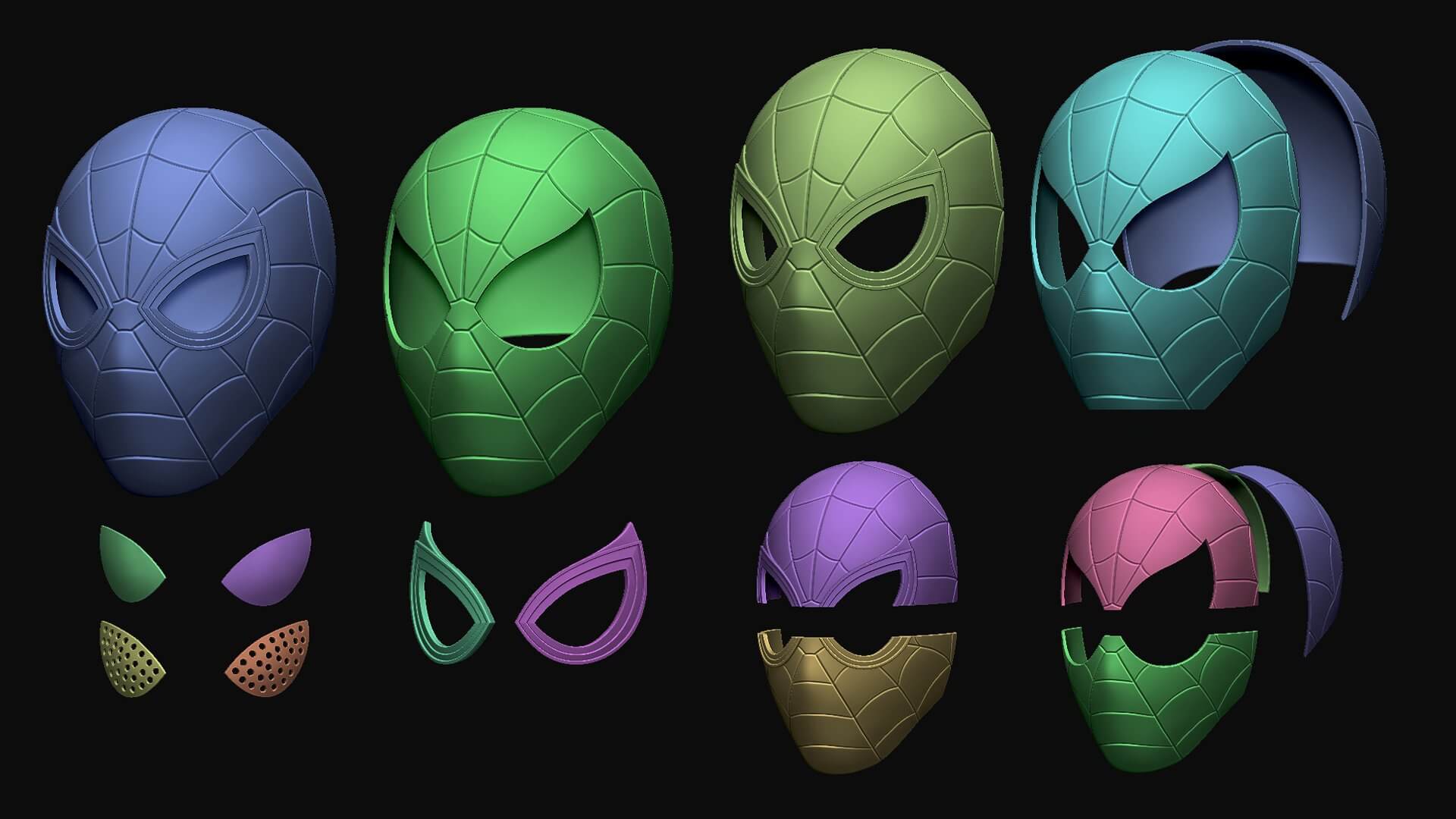 Spider Man Mask - Marvel Comics 3D Model by blackstar90
