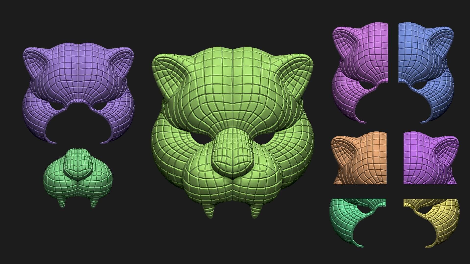 Squid Game - VIP Tiger Mask Cosplay 3D Model by blackstar90