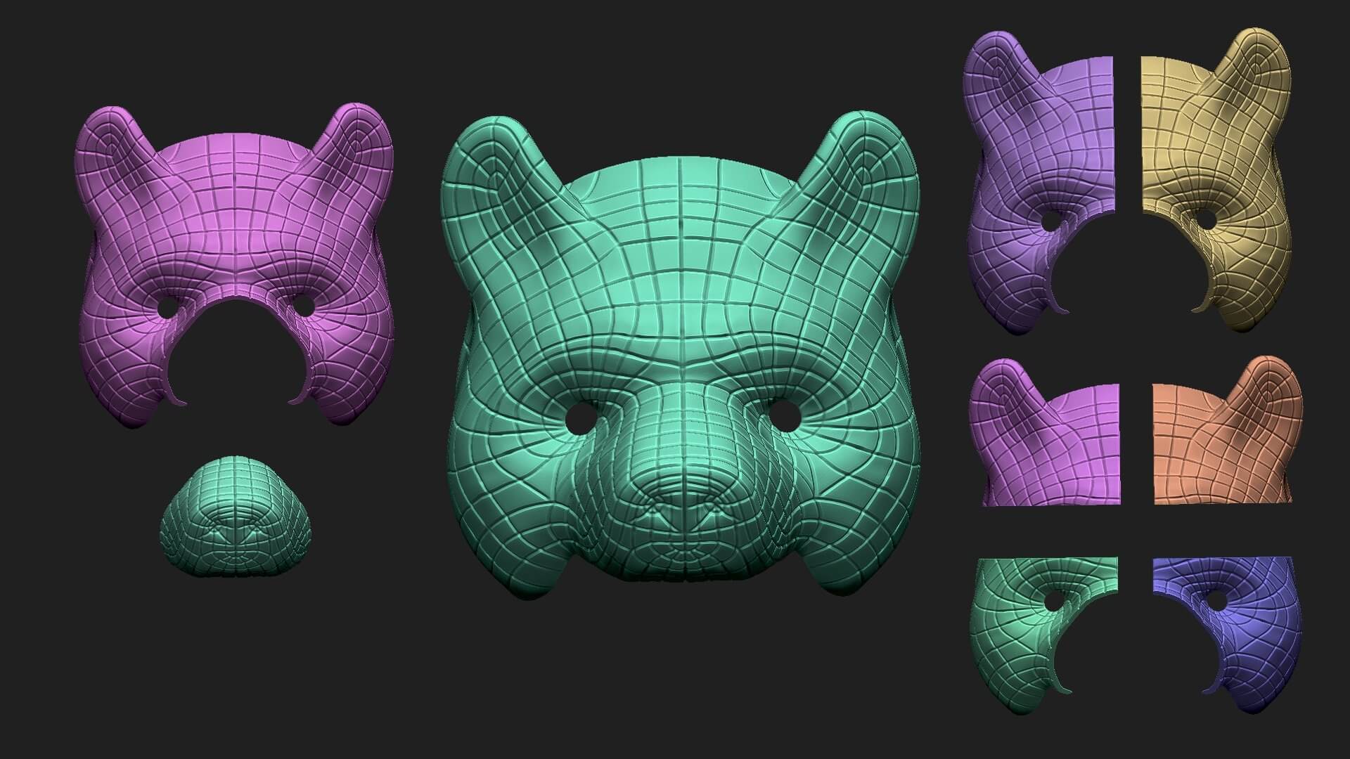 Squid Game - VIP Bear Mask Cosplay 3D Model by blackstar90