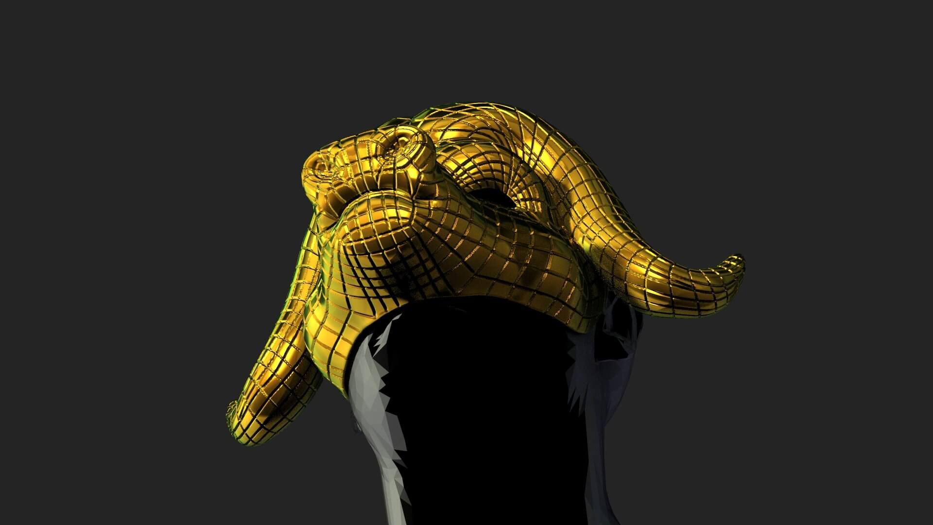 Squid Game - VIP Buffalo Mask Cosplay 3D Model by blackstar90