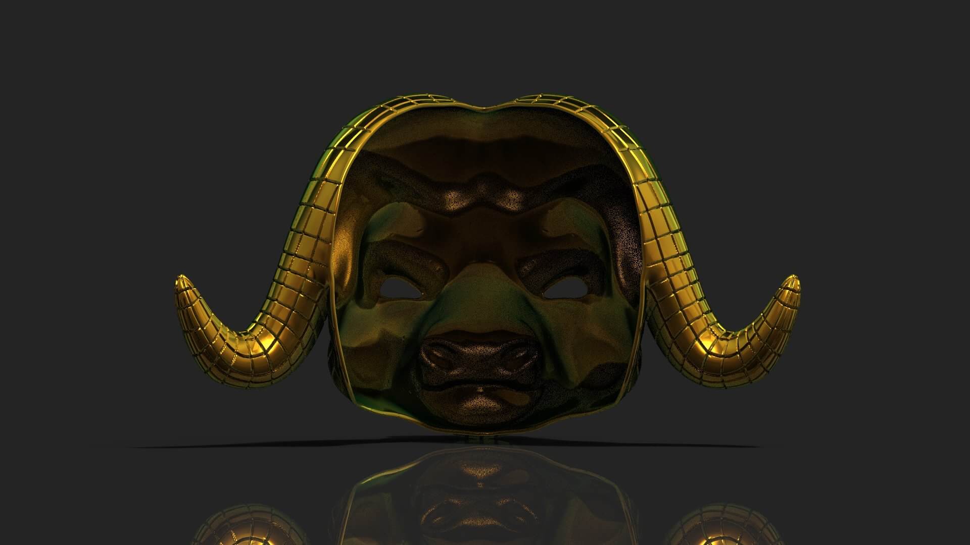 Squid Game - VIP Buffalo Mask Cosplay 3D Model by blackstar90