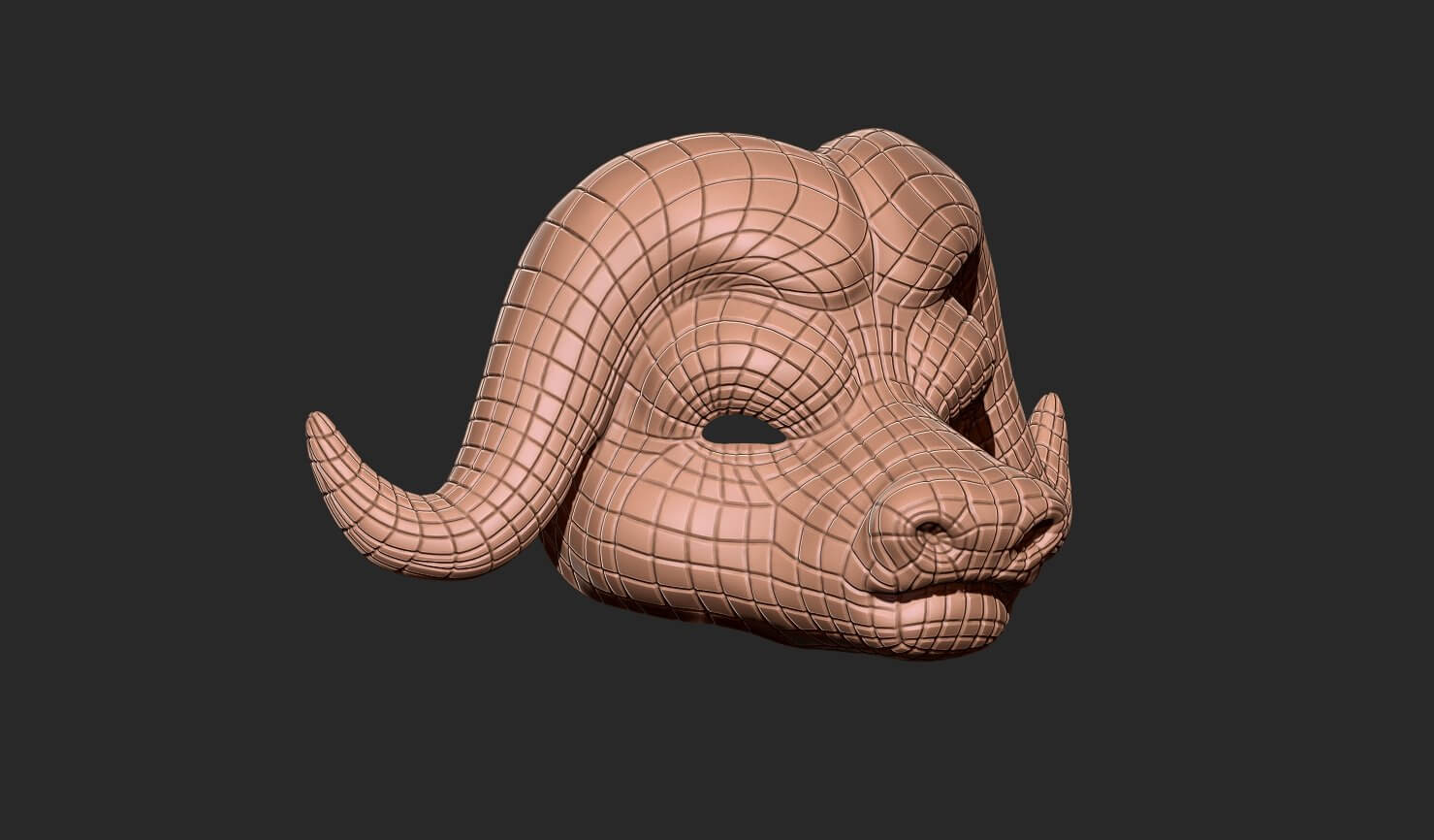 Squid Game - VIP Buffalo Mask Cosplay 3D Model by blackstar90