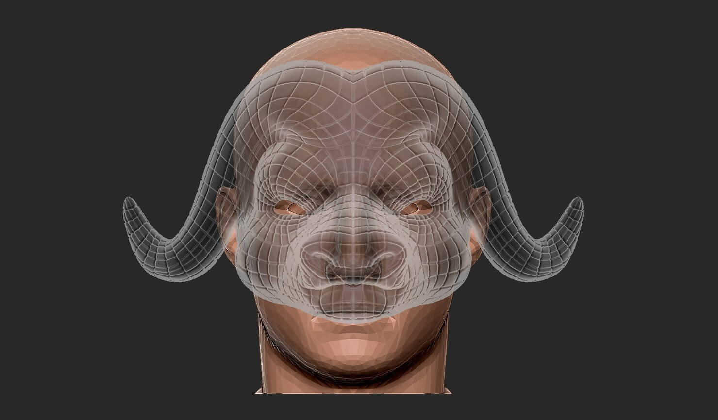 Squid Game - VIP Buffalo Mask Cosplay 3D Model by blackstar90