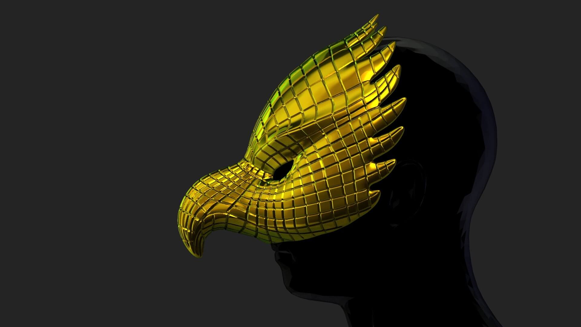 Squid Game - VIP Eagle Mask Cosplay 3D Model by blackstar90