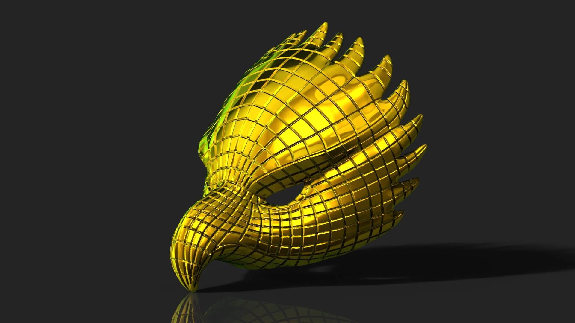 Squid Game - VIP Eagle Mask Cosplay 3D Model by blackstar90