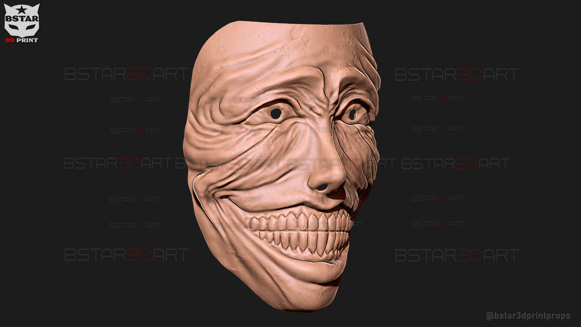 Statue of God Mask - Solo Leveling Cosplay 3D Model by blackstar90
