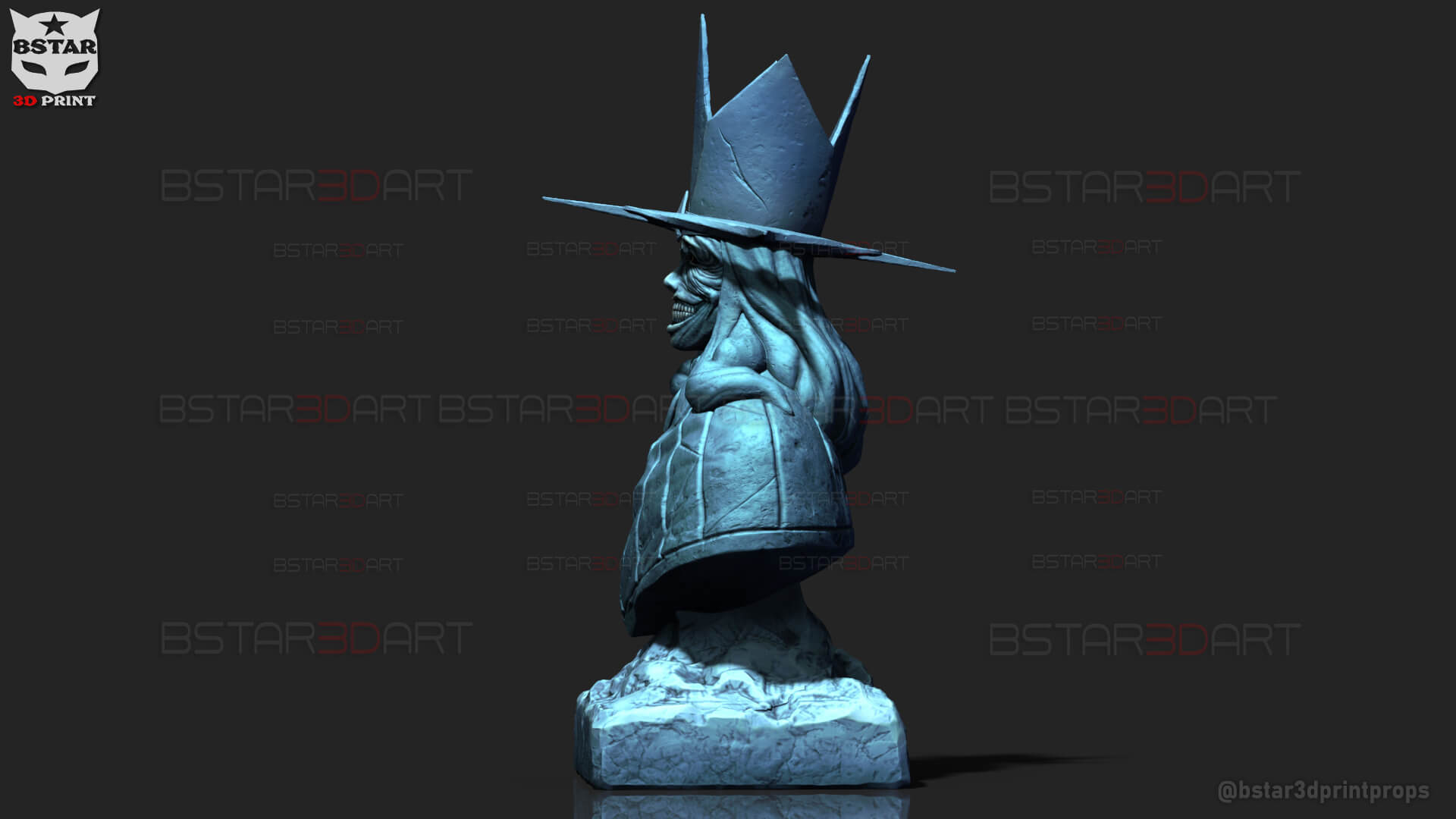 Statue of God - Solo Leveling Bust 3D Model by blackstar90
